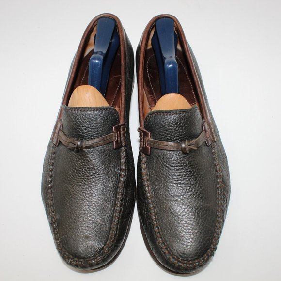 Trask | Shoes | Trask Sawyer Shoes Mens 95 Brown Leather Slip On Loafer ...